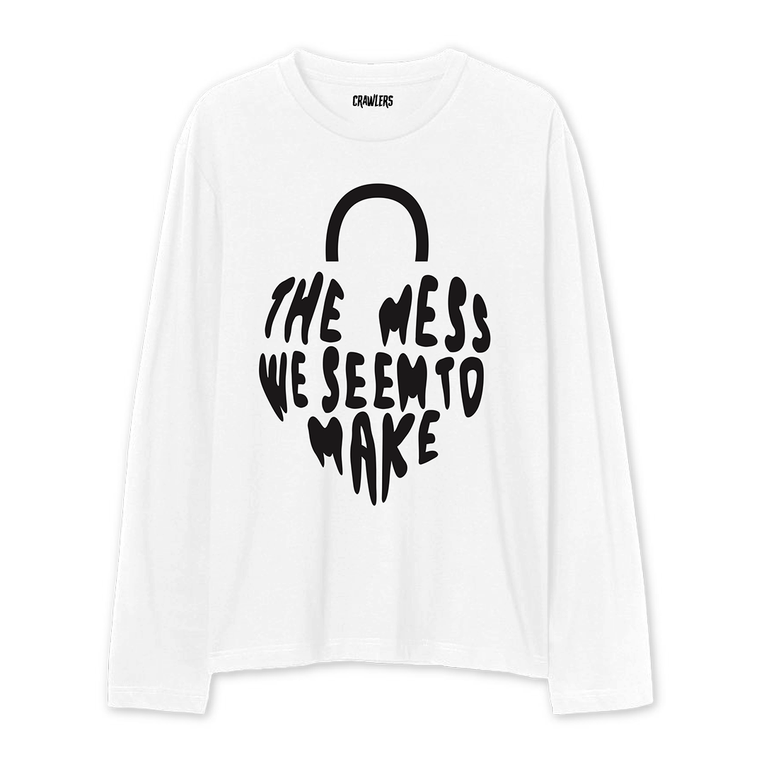 Crawlers The Mess We Seem To Make Longsleeve T-Shirt - Polydor Store UK